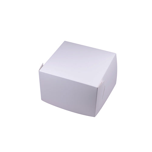 6x6x4 inch Premium White Cake Box Carton of 100 – Brisbane Cup Supplies